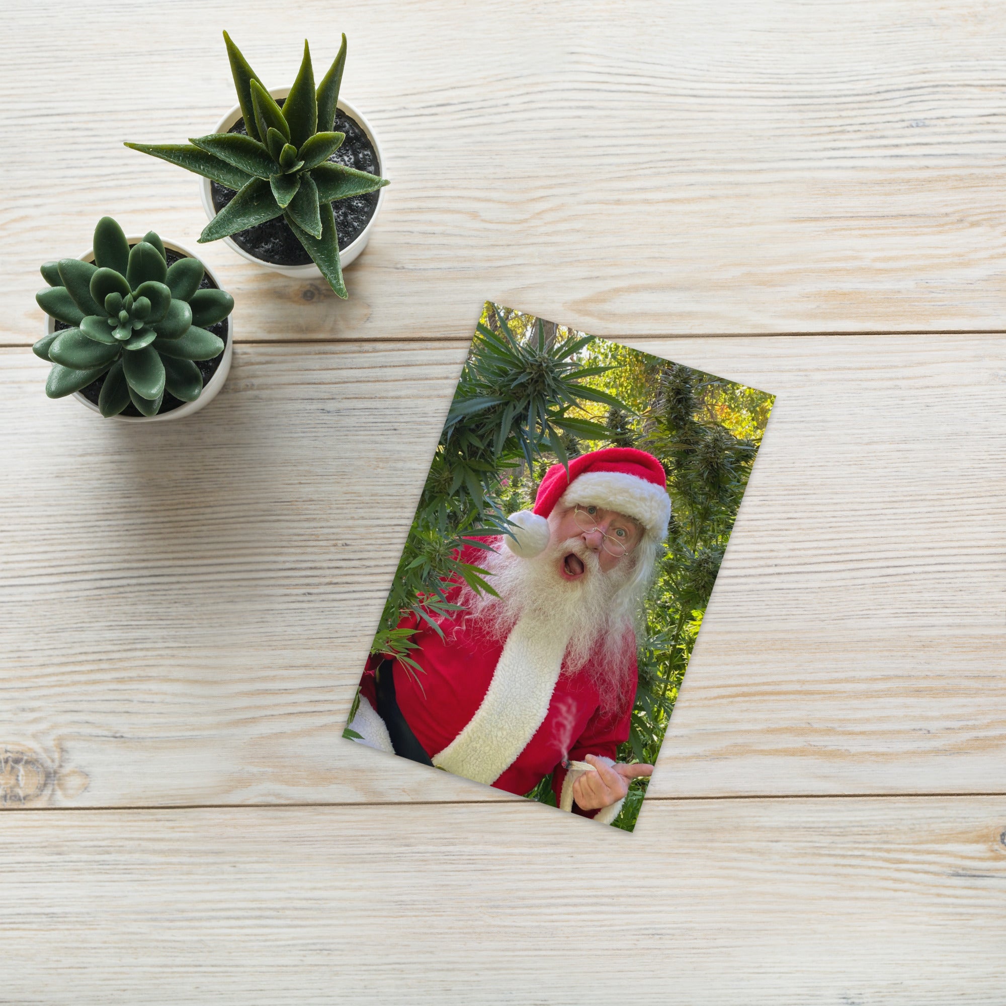 Santa Claus Original Marijuana Greeting card by Pete Ciszewski – Strong ...