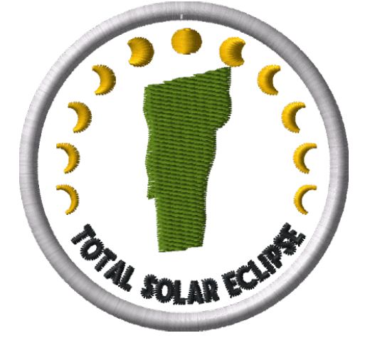 Solar Eclipse Vermont Patch – Strong Rabbit Designs